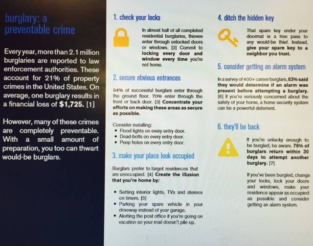 Police logs (3/7-3/13/16): Another burglar caught; reminder to secure homes