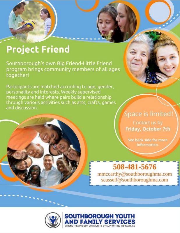 Project Friend: Big and Little Friends (with age groups covering K ...