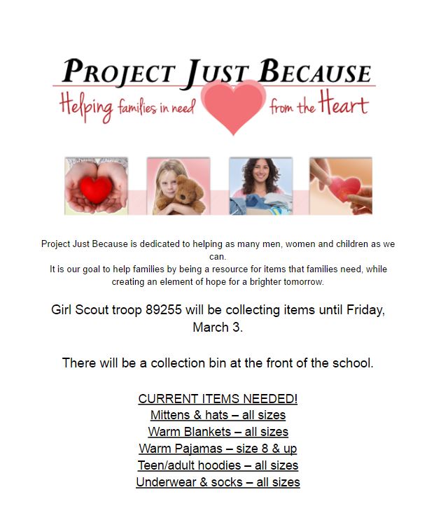 Donate to families in need "Just Because": Drop off at Neary through ...