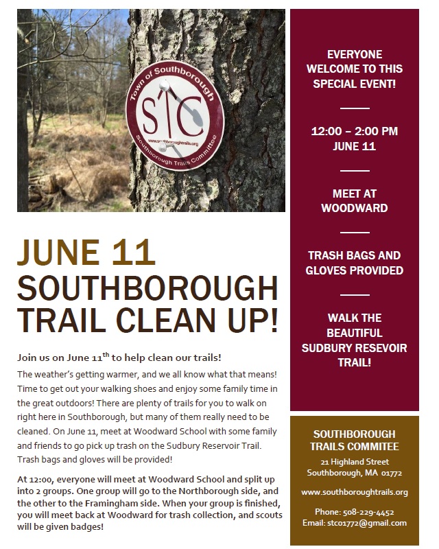 Help clean up Southborough Trails this Sunday (Updated) - My Southborough