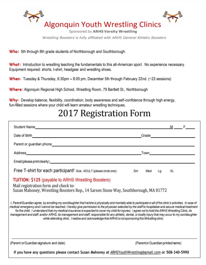 Youth Wrestling registration open for winter clinics - My Southborough