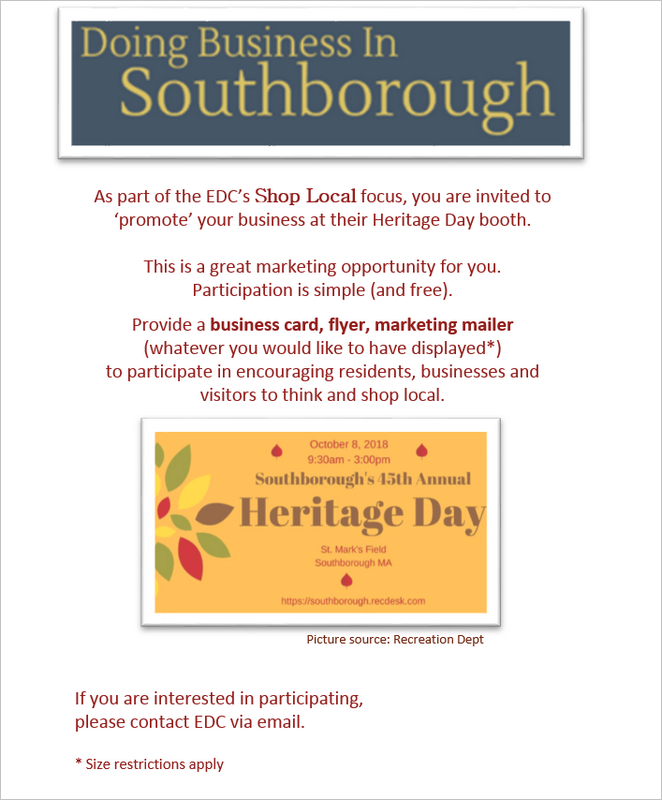 EDC invites local businesses to promote themselves through its Heritage ...