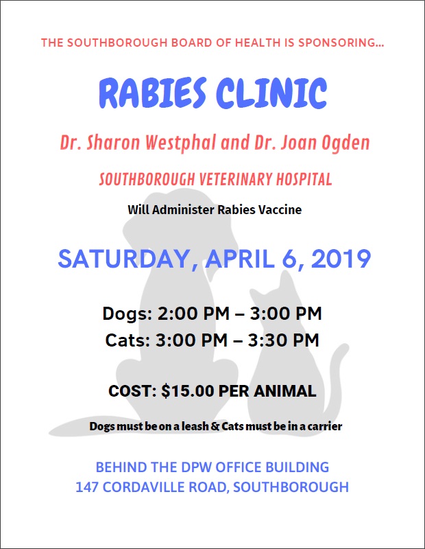 Save the Date: Rabies clinic for cats and dogs on April 6th - My ...