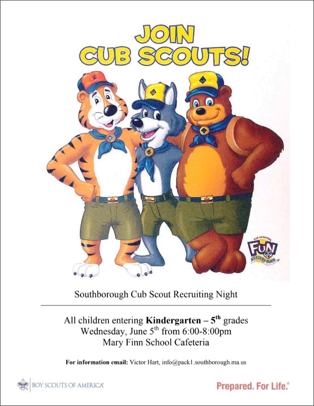 Cub Scout Recruiting Night June 5 future Kindergarteners 5th Cub Scout Recruiting Night June 5 future Kindergarteners 5th