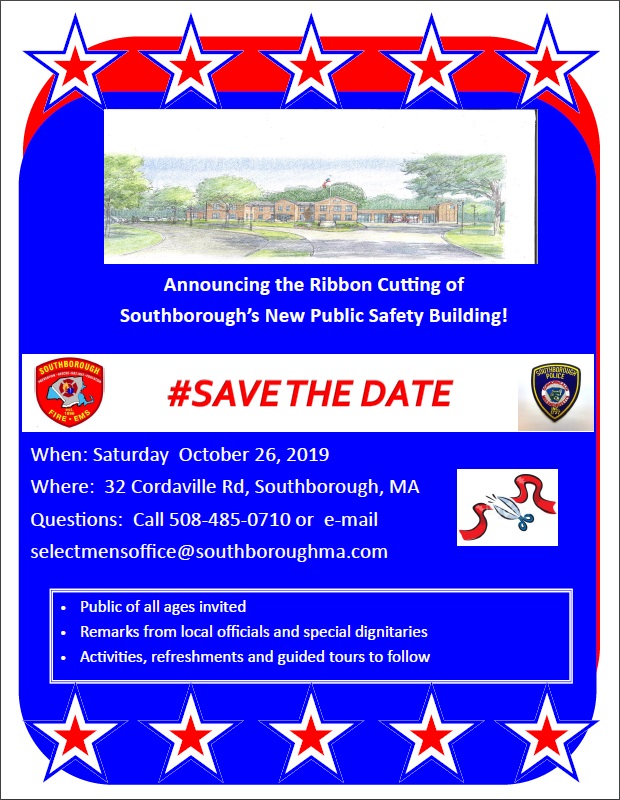 Public Safety Ribbon Cutting – October 26th