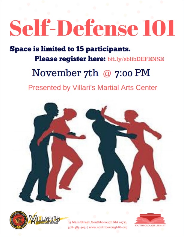 Take Self Defense 101 - November 7 - My Southborough