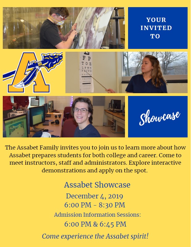 Prospective students families invited to Assabet's Showcase - December ...