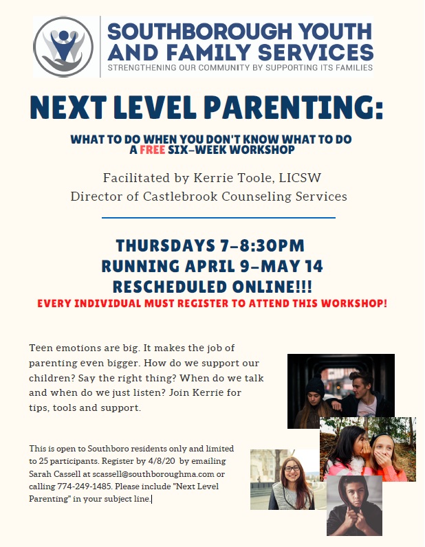 Register by Wednesday for online "Next Level Parenting" Workshops - My ...