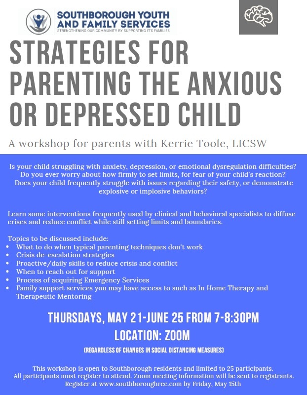 Parenting the anxious or depressed child: Sign up for weekly workshop ...