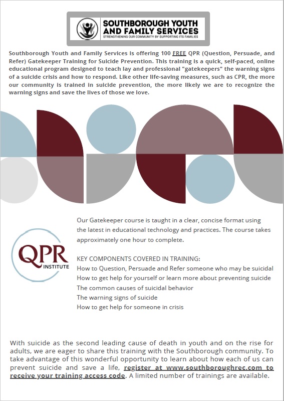 Suicide Prevention Training: Sign up for free "Gatekeeper" online ...