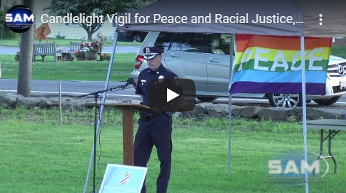 Video of Candlelight Vigil for Peace and Racial Justice