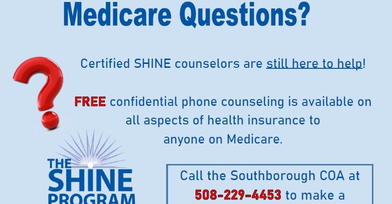 Medicare questions? SHINE Counselors available by phone