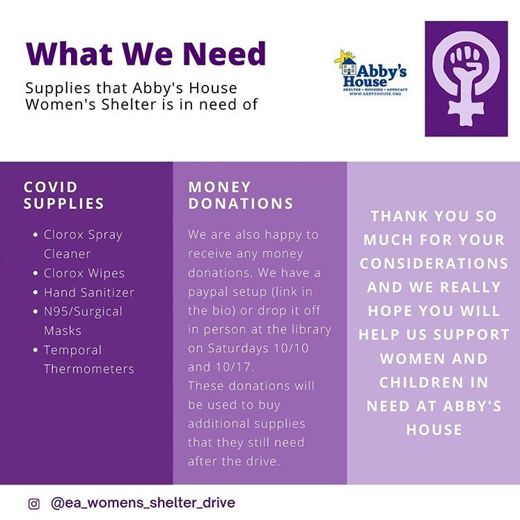 Collection drive for Abby's House - My Southborough