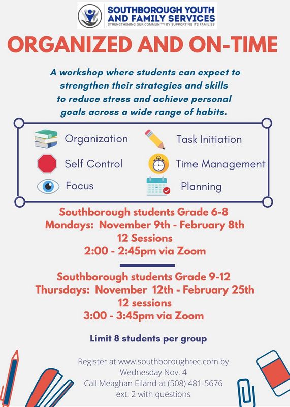 Helping middle & high school students be "Organized and On Time ...