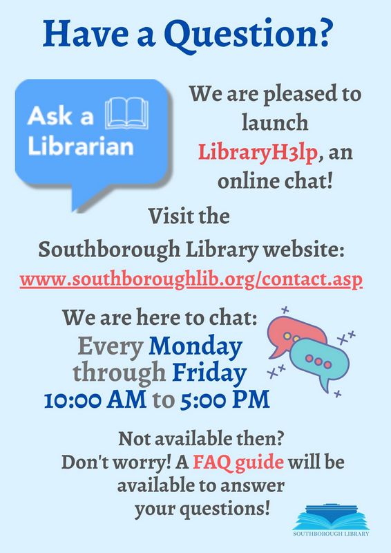 "Chat" online with a Southborough Librarian - My Southborough