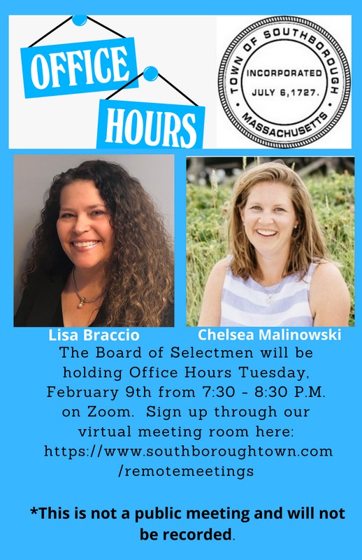 Selectmen to hold biweekly virtual Office Hours - My Southborough