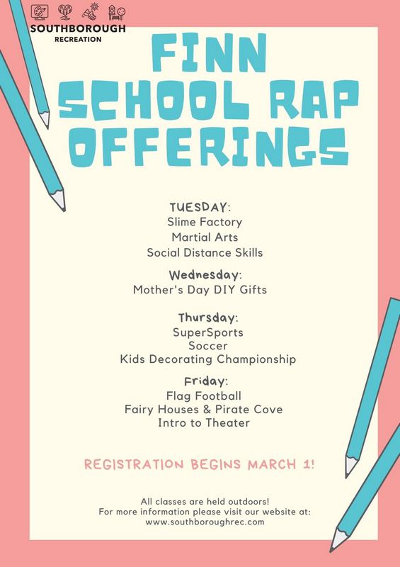 Spring RAP: Outdoor (mostly) classes in May - My Southborough