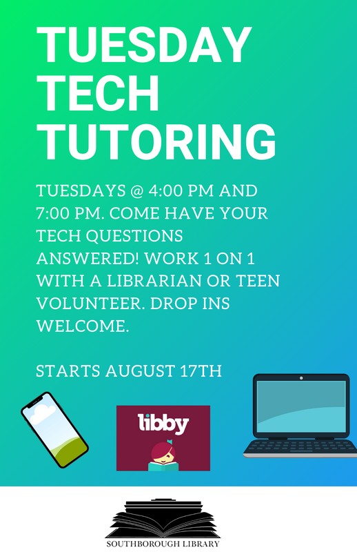 Tech Tutoring at the Library - My Southborough
