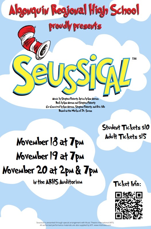 ARHS presents Seussical next week - Nov 18-20 - My Southborough