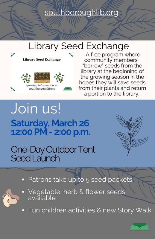Library Seed Exchange - Join them outdoors Saturday (or swing by ...