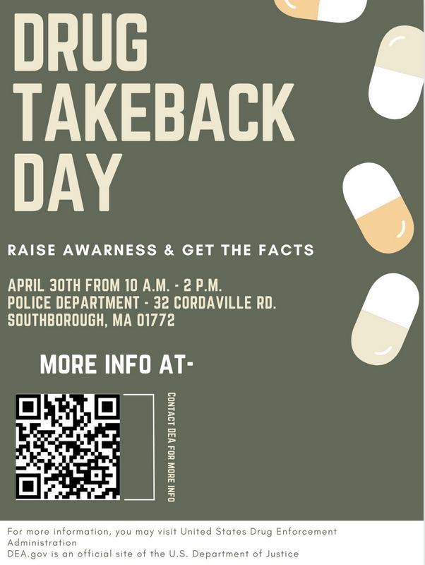 Drug Take Back Day - Saturday - My Southborough