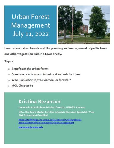 Urban Forest Management presentation - Monday (Updated) - My Southborough