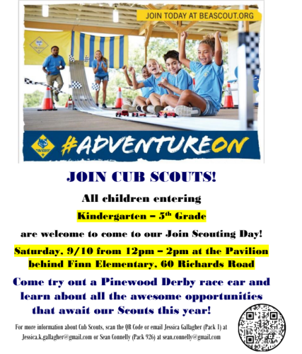 Cub Scouts' Join Scouting Day - My Southborough