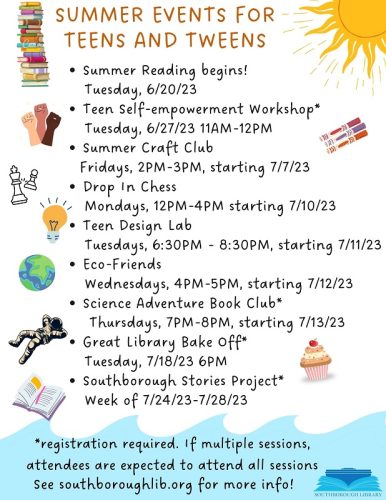 Summer Reading program for tweens & teens (Updated) - My Southborough
