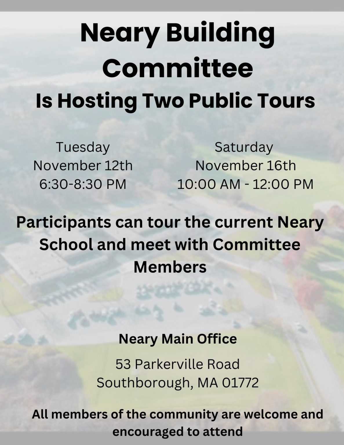 Learn about the Neary Building Project: - My Southborough