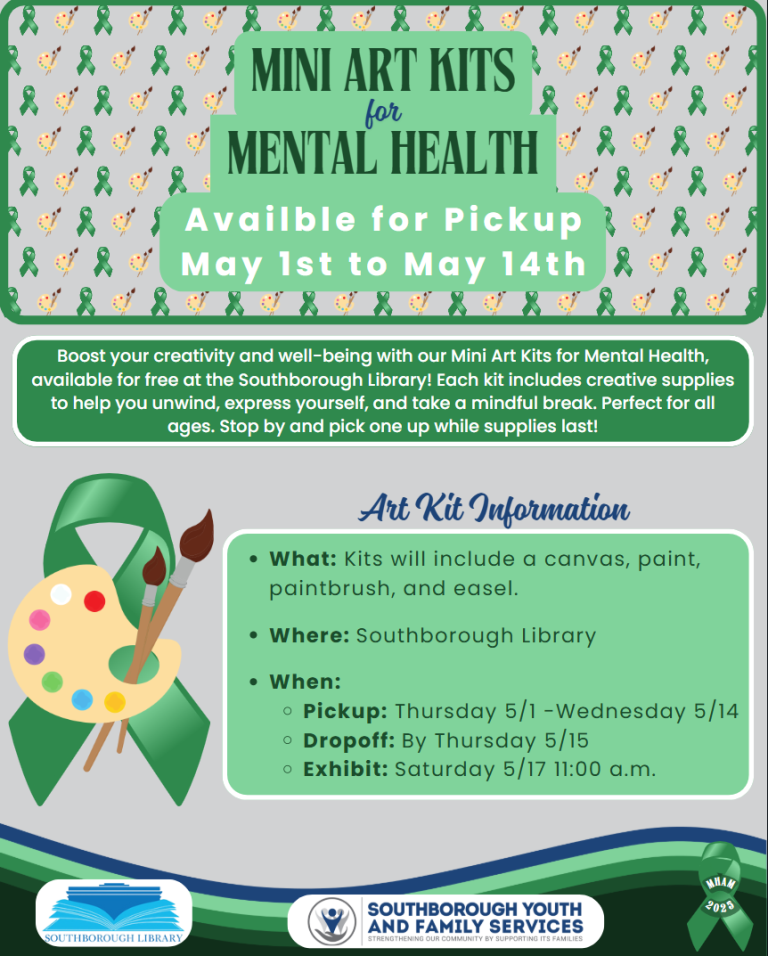 Grab a "Mini Art Kit" and take part in an Art Show - My Southborough