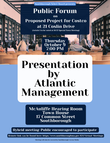 Forum on proposed Costco project — next Thursday - My Southborough